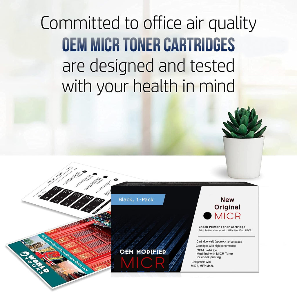 HP 26A CF226A OEM Modified MICR Cartridge | Renewable Toner