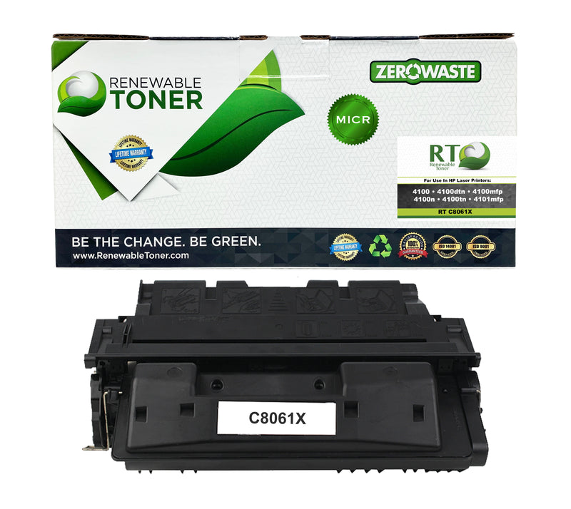 HP 61X/ C8061X MICR Cartridge | Renewable Toner
