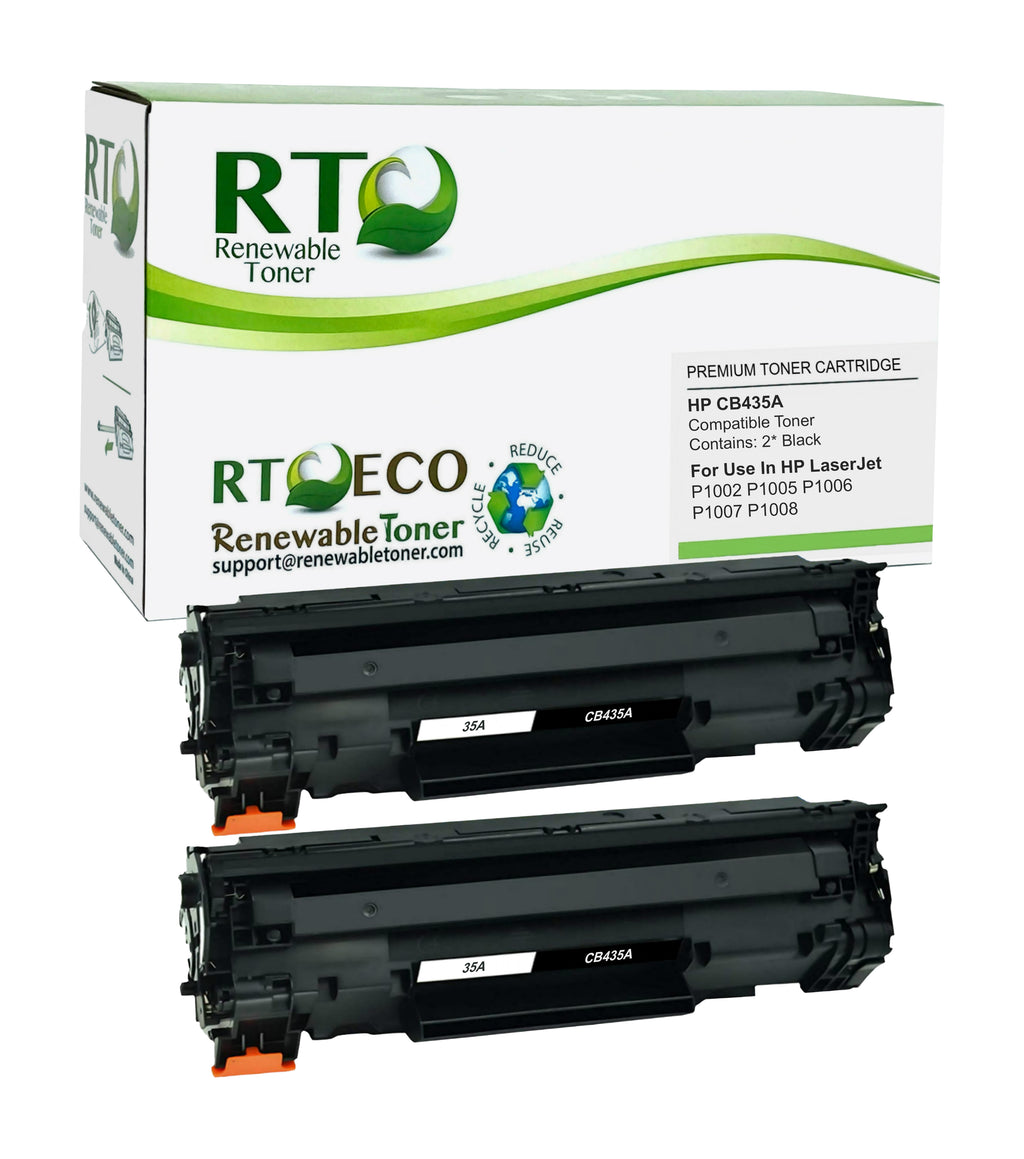 HP 35A/ CB435A Cartridge (2-Pack) | Renewable Toner