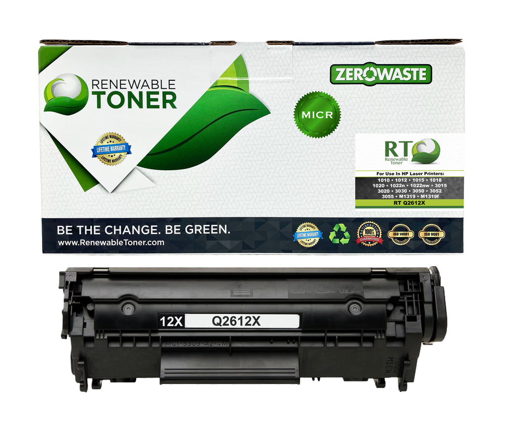HP 12X Q2612X MICR Cartridge | Renewable Toner